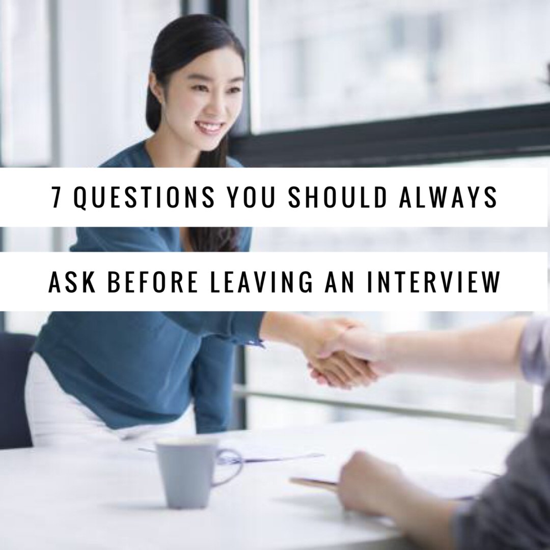 7 Questions You Should Always Ask Before Leaving an Interview • The B Werd